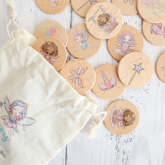 Fairy Memory Game Memory Game for Kids Custom Wooden Memory | Etsy ...