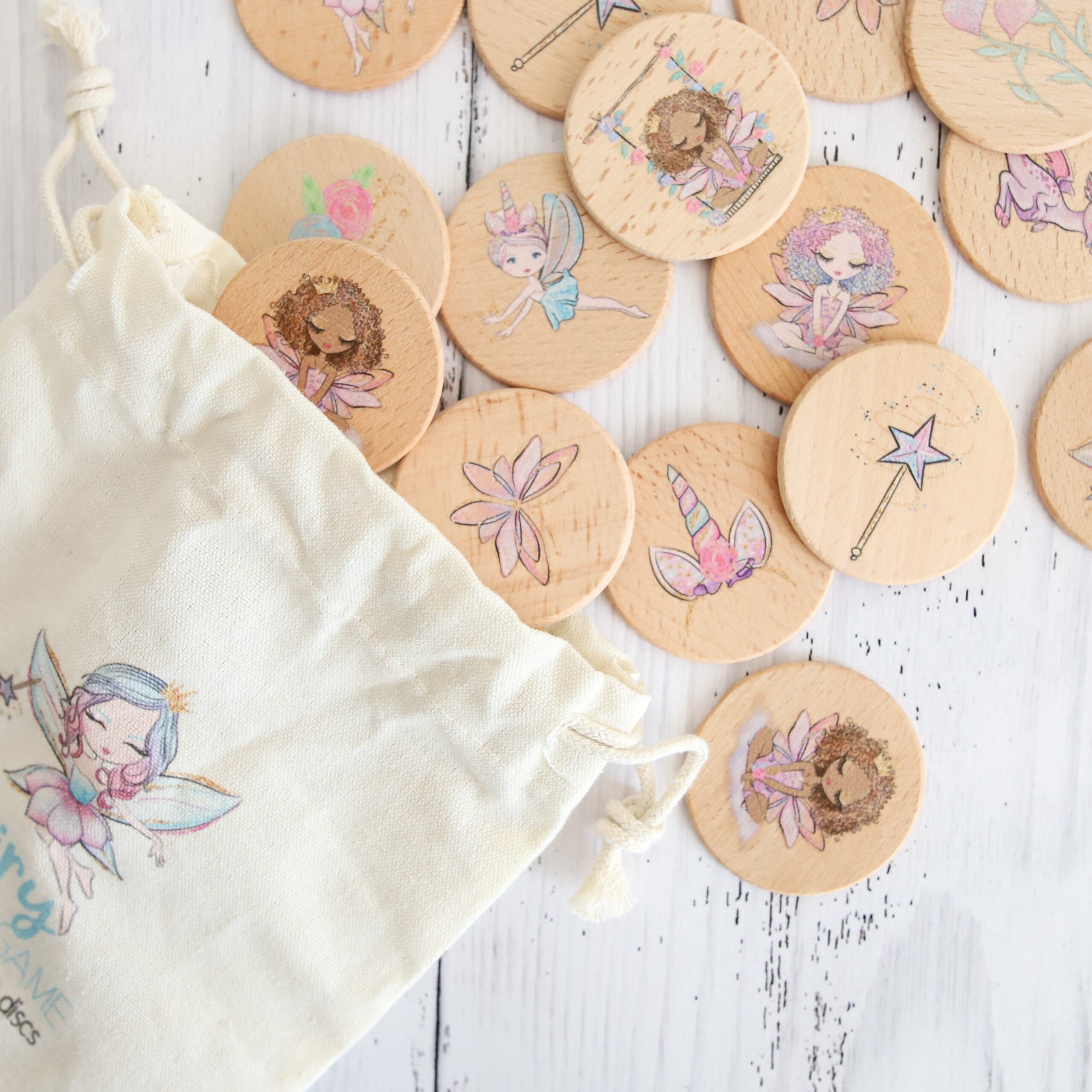 Fairy Memory Game, Memory Game for Kids, Custom Wooden Memory Game for ...
