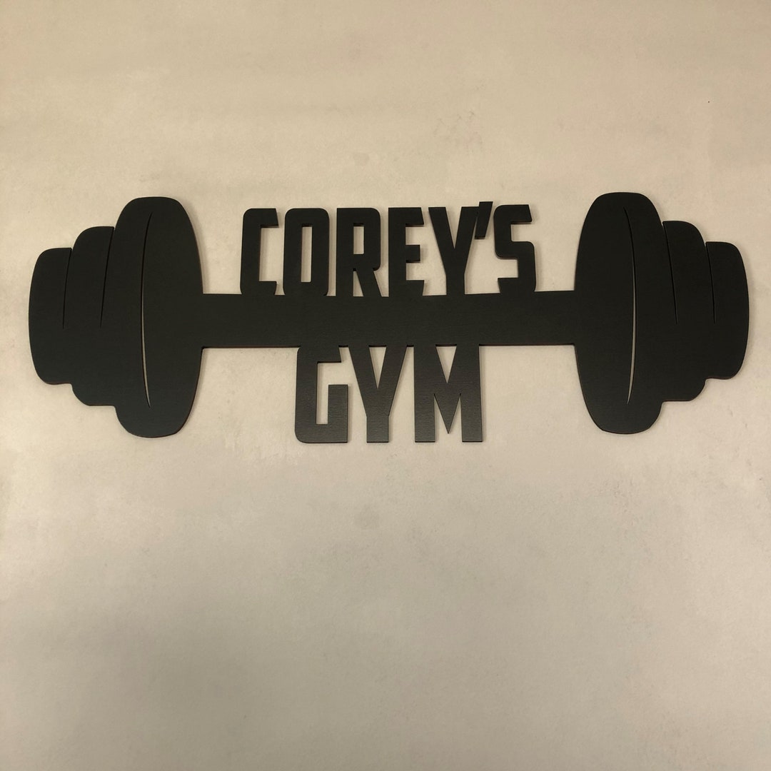 Custom Gym Sign, Personalised Home Gym Sign, Father's Day Sign, Gifts ...