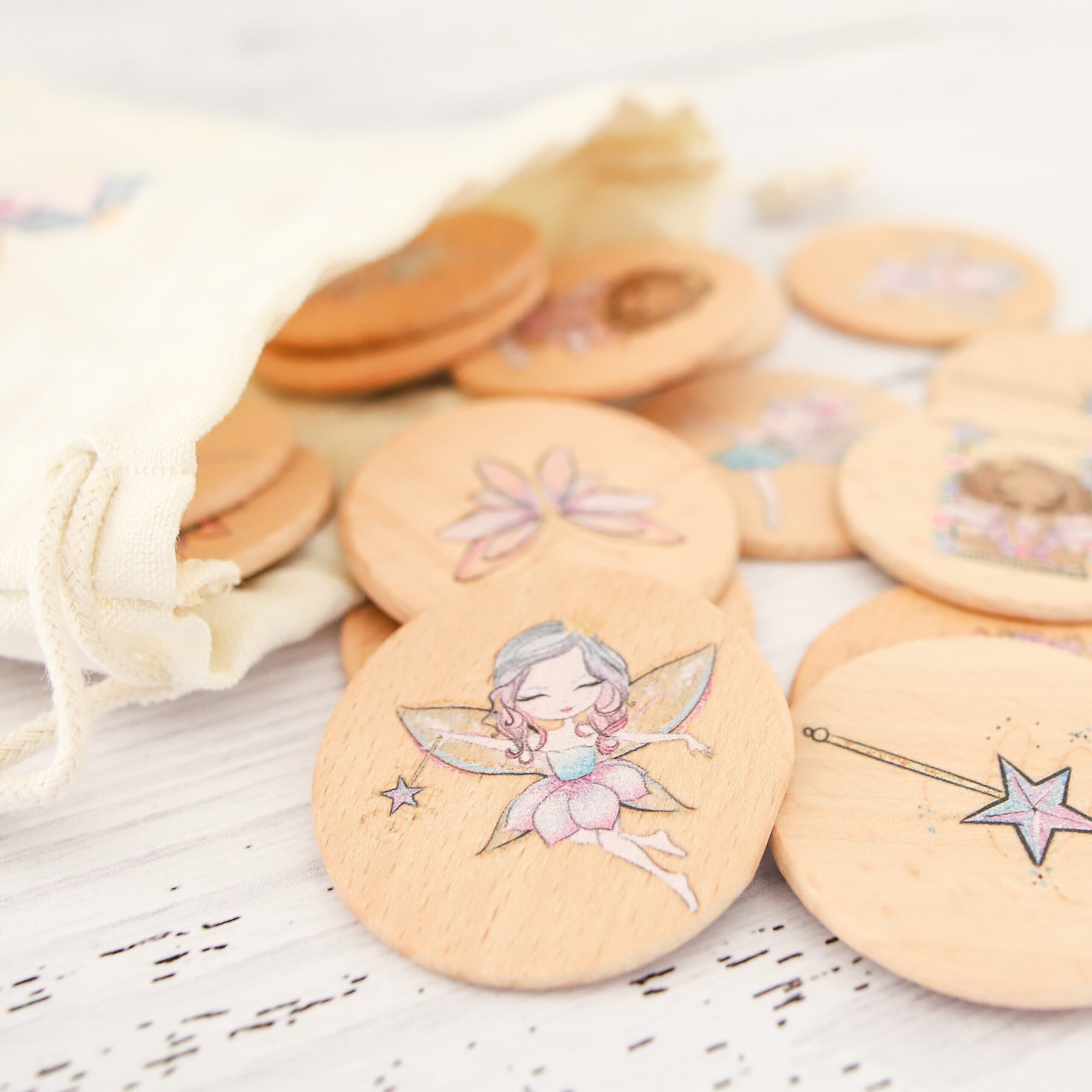 Fairy Memory Game, Memory Game for Kids, Custom Wooden Memory Game for ...