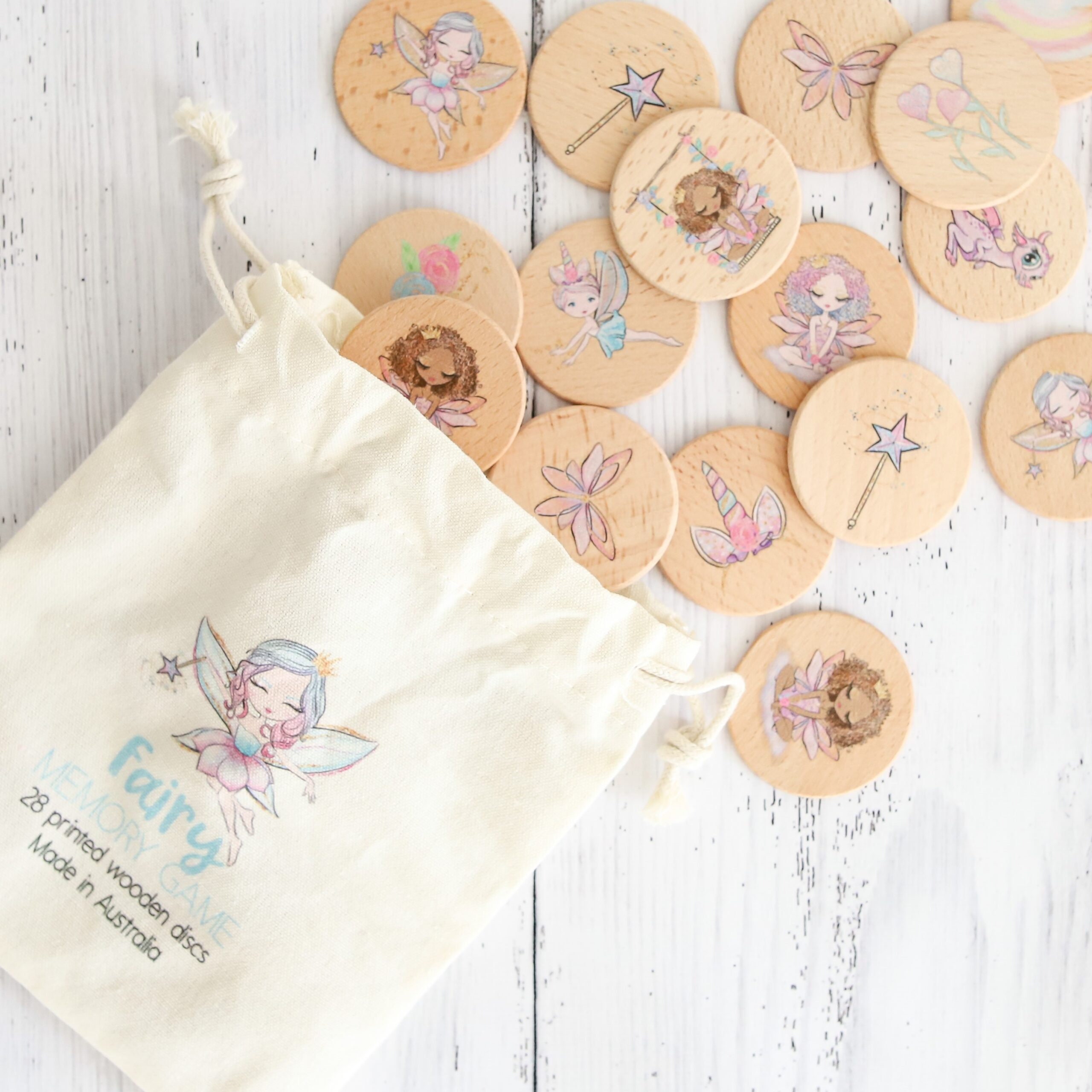 Fairy Memory Game, Memory Game for Kids, Custom Wooden Memory Game for ...