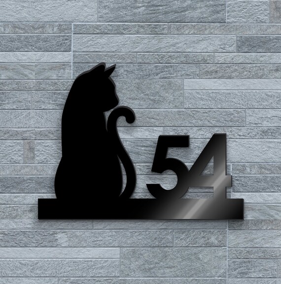 Cat Address Sign House Number Sign Letterbox Sign - Etsy Australia