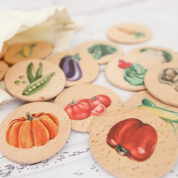 Vegetable Memory Game Memory Game for Kids Custom Wooden - Etsy Australia