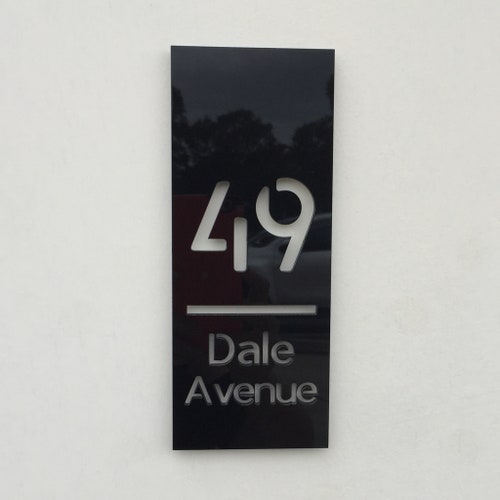 Round House Number Sign Street Address Sign Letterbox Sign - Etsy