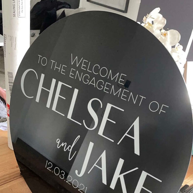 Custom Round Welcome Sign - Etsy Australia