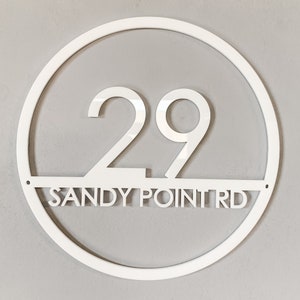 Round Written Address Sign, House Number Sign, Letterbox Sign ...