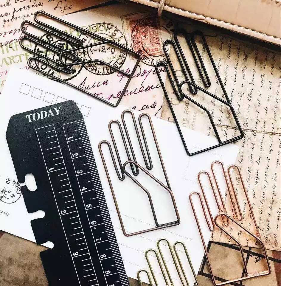 Hand Paper Clips, Cute Planner Clips, Bookmarks, Japanese Classic Paper ...