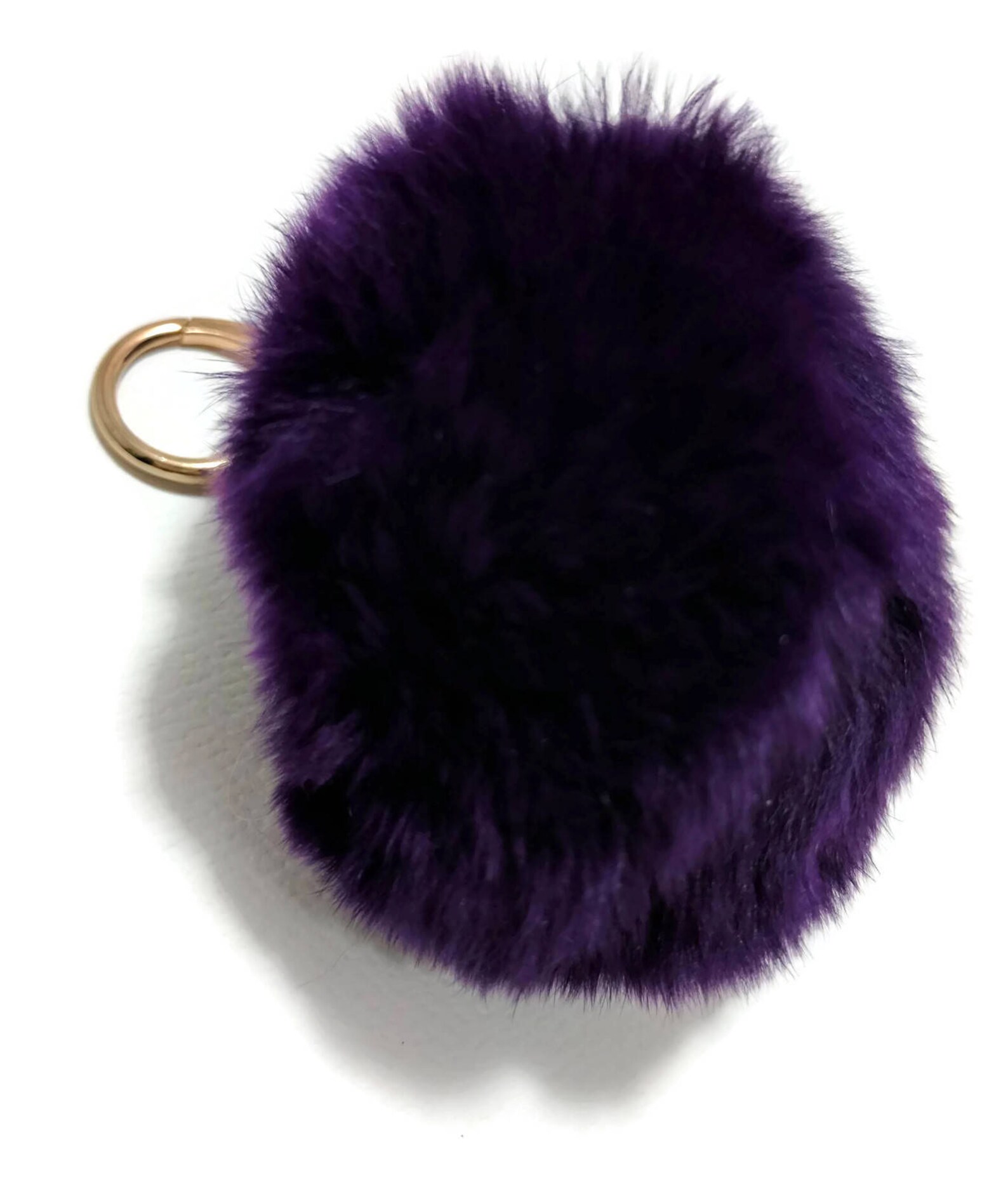 Bag Charm Real Rabbit Fur Keychain Pom Pom Good Quality Fur | Etsy
