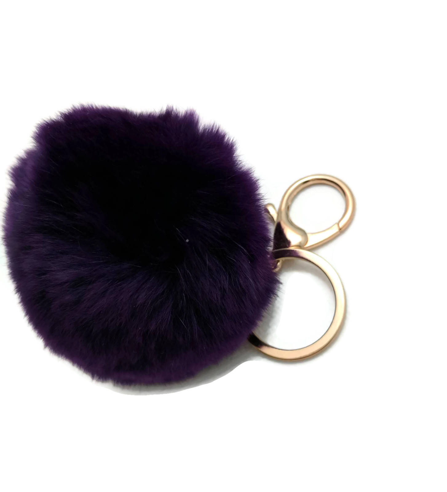 Bag Charm Real Rabbit Fur Keychain Pom Pom Good Quality Fur | Etsy