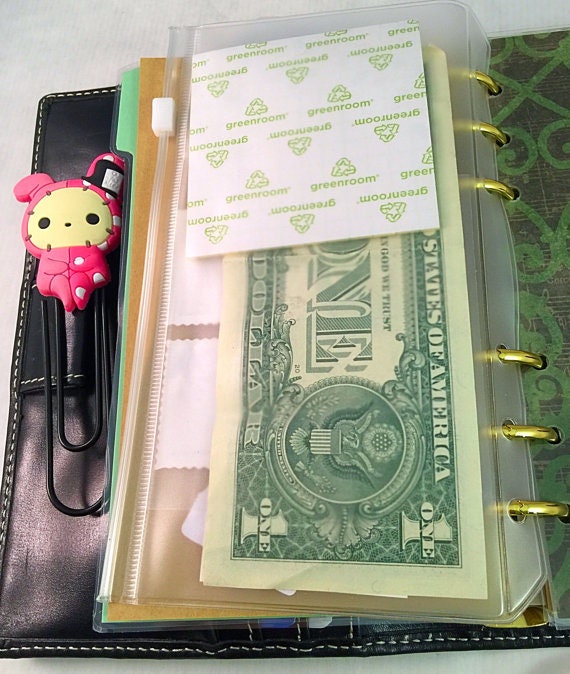 2 Piece/pack PVC Pouch Receipts Card Holder Zipper Pouch 3 - Etsy