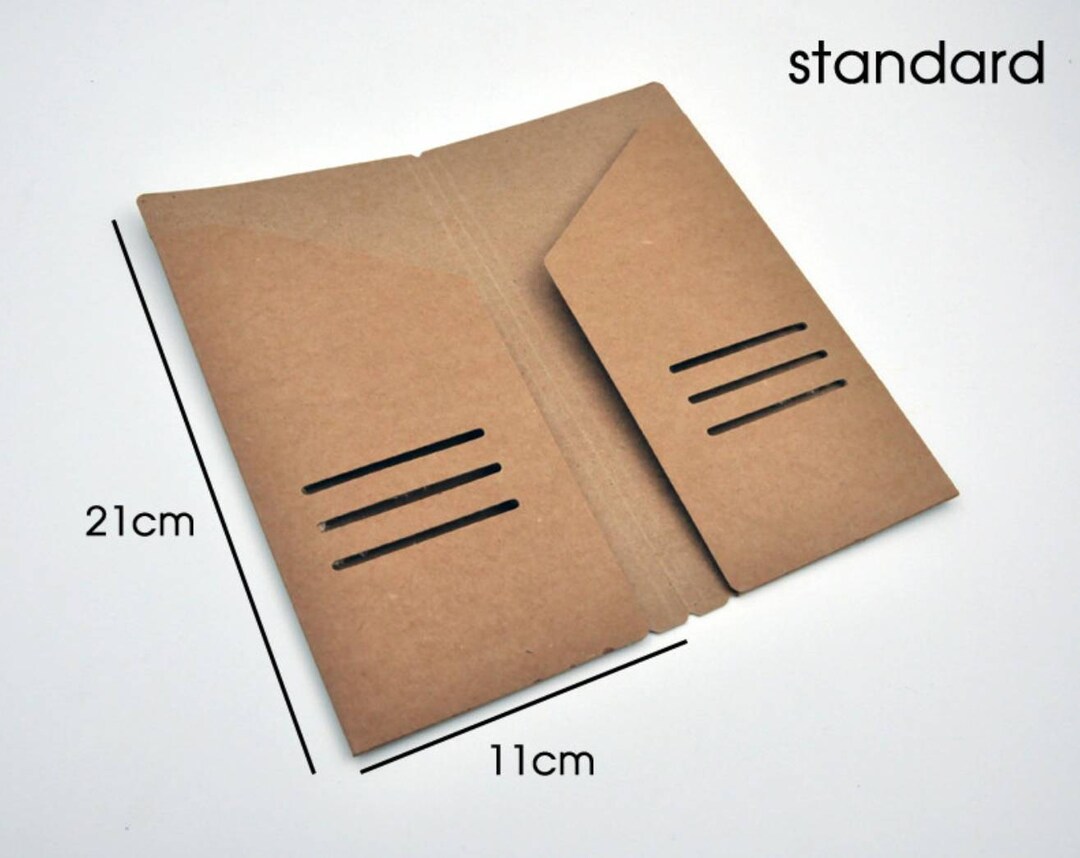 Standard Size Kraft File Folder Insert for Traveler's Notebook ...