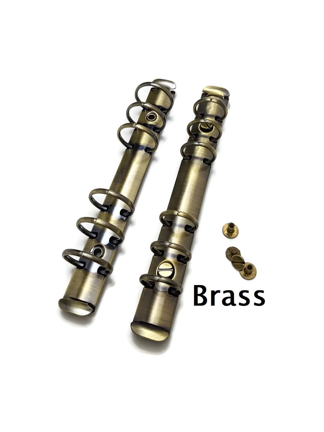Buy Personal Size 6 Ring Binder Mechanism Replacement Brass Color ...
