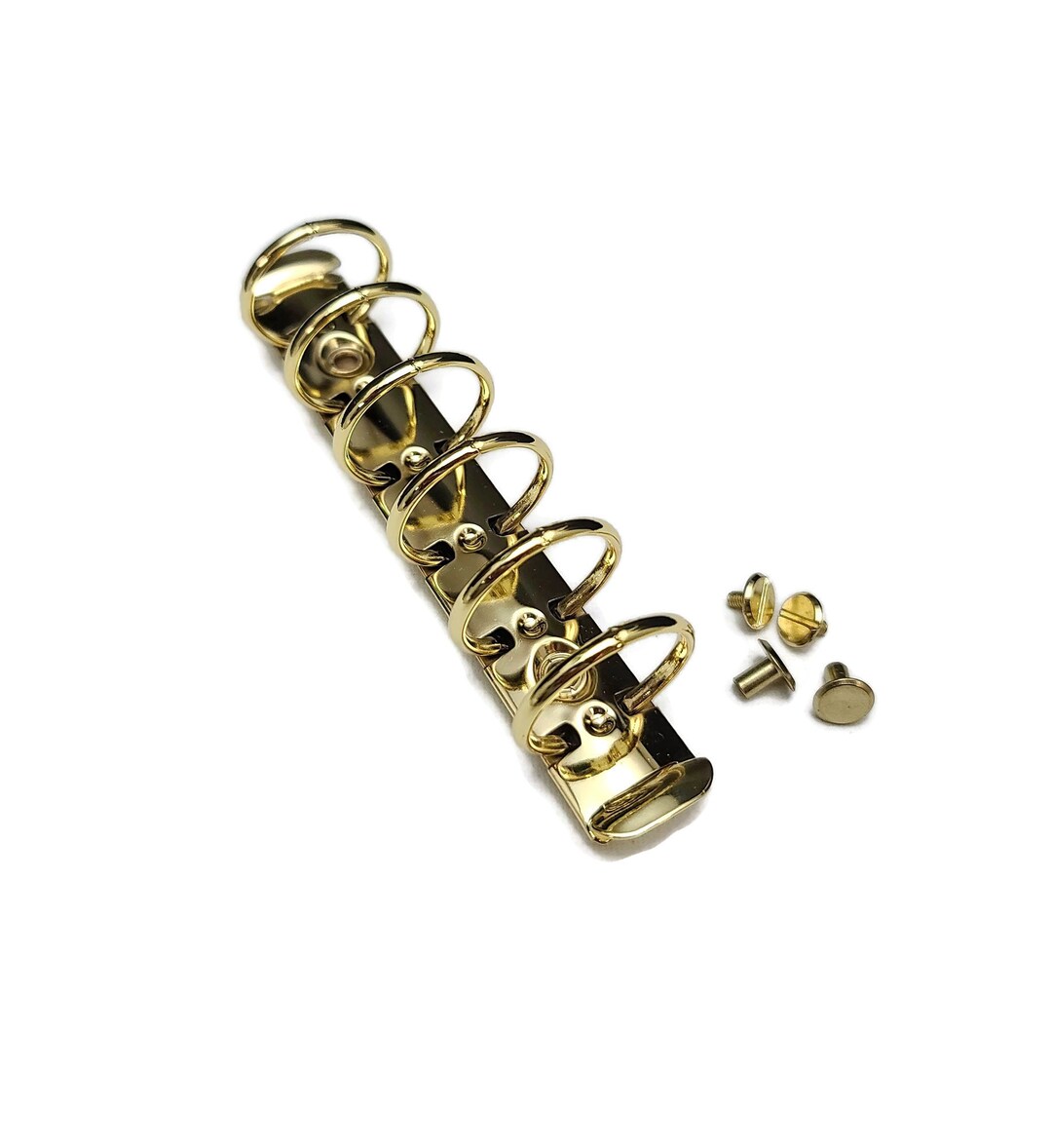 Pocket Size 6 Ring Binder Replacement for Planner 26 Mm A7 Rings Gold ...