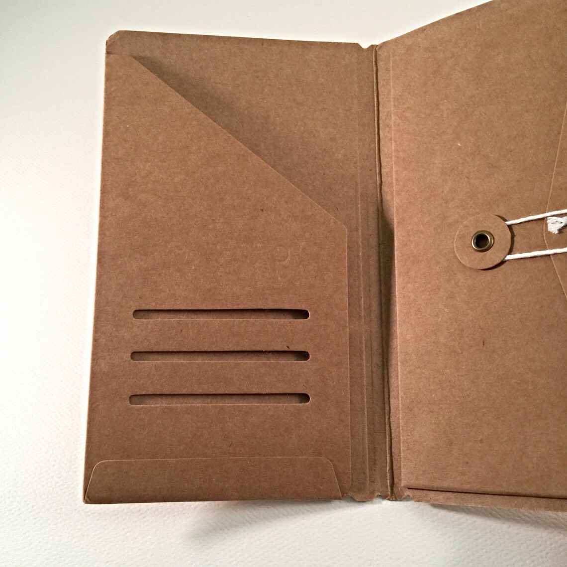 Personal Size Kraft File Folder With Envelope Insert for | Etsy