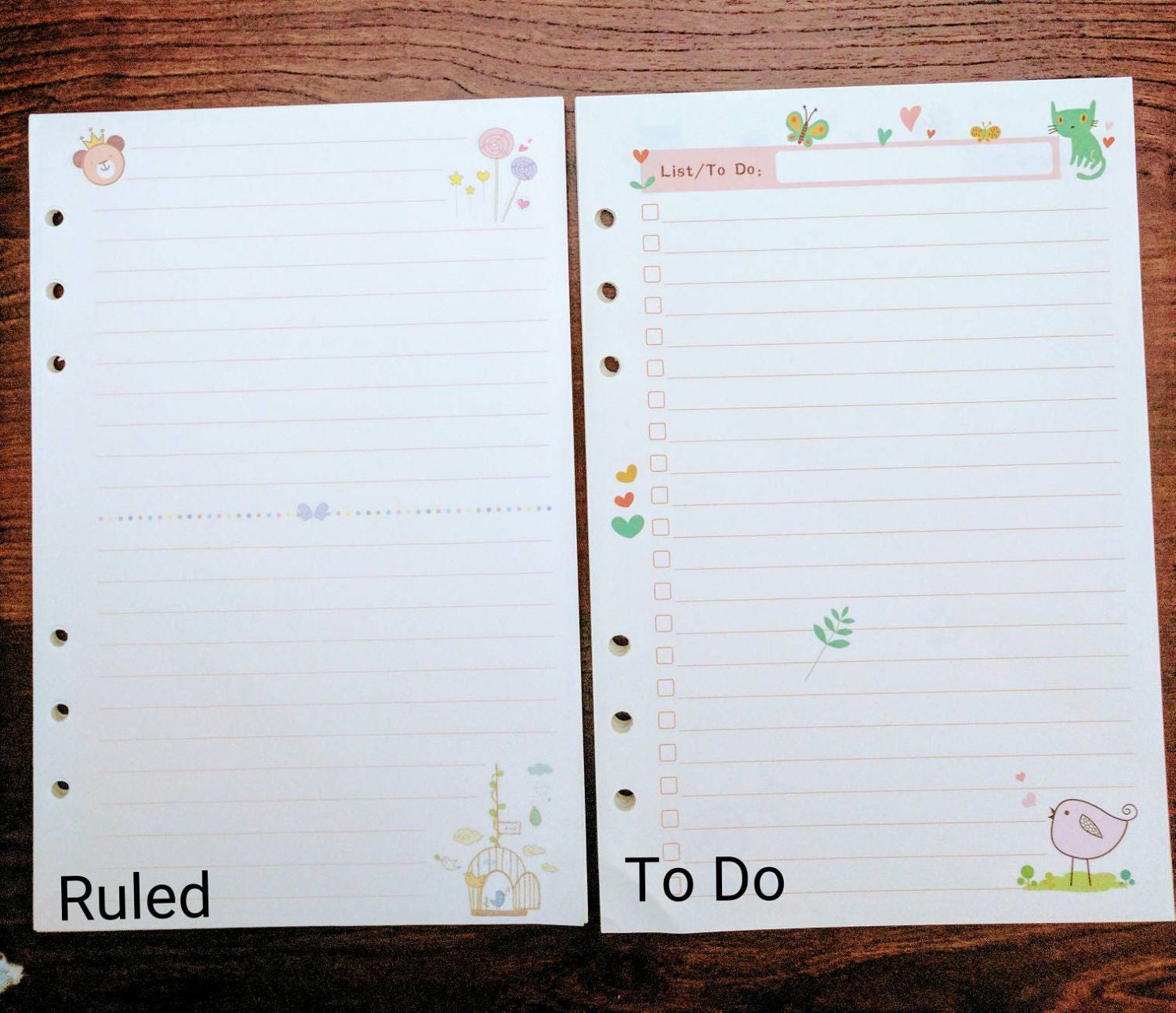 A5 PRINTED Planner Inserts A5 Planner Printed Inserts 30-32 - Etsy