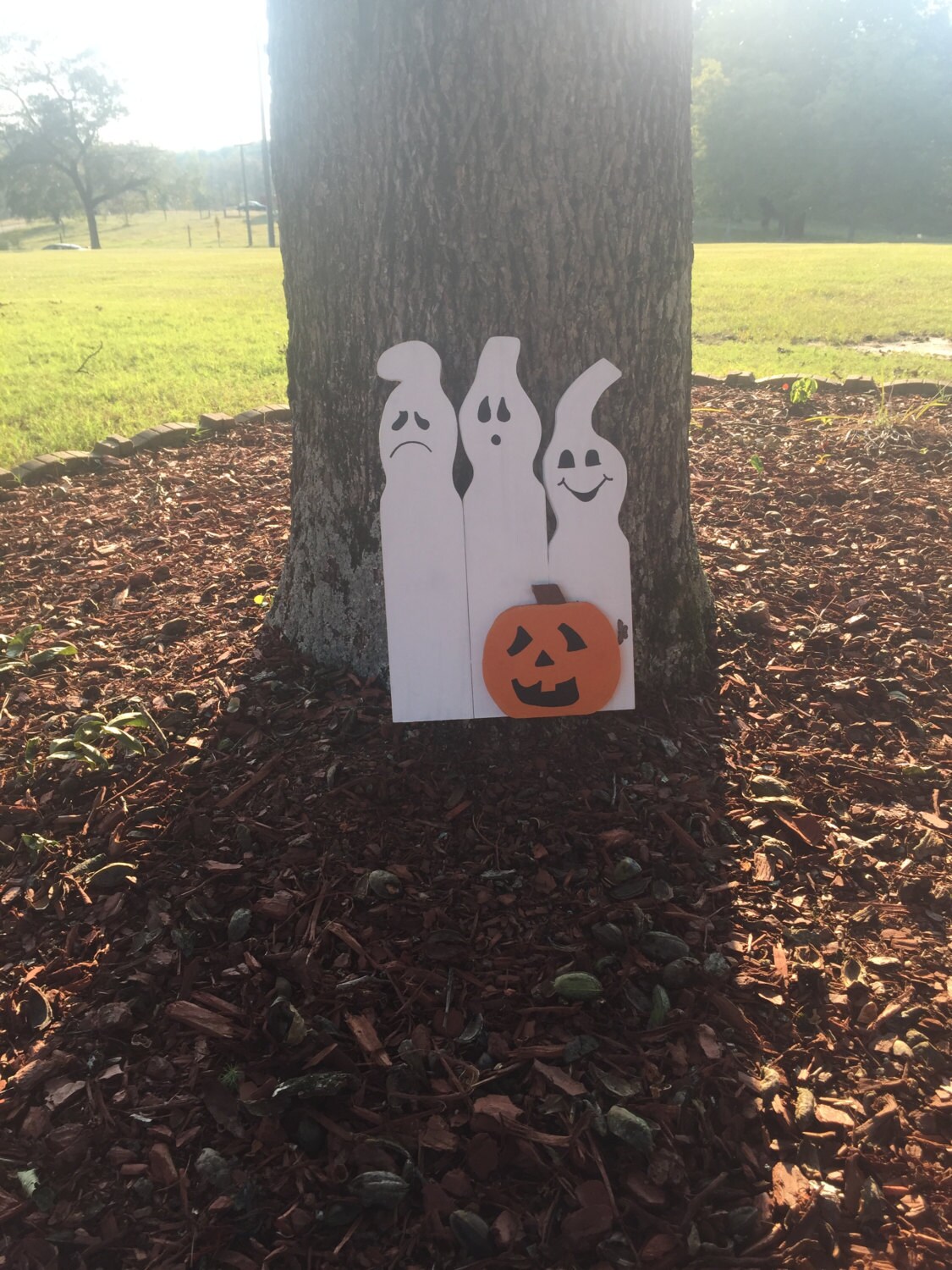 Ghost & Pumpkin Decoration Halloween Decor Fall Decoration handmade - Etsy