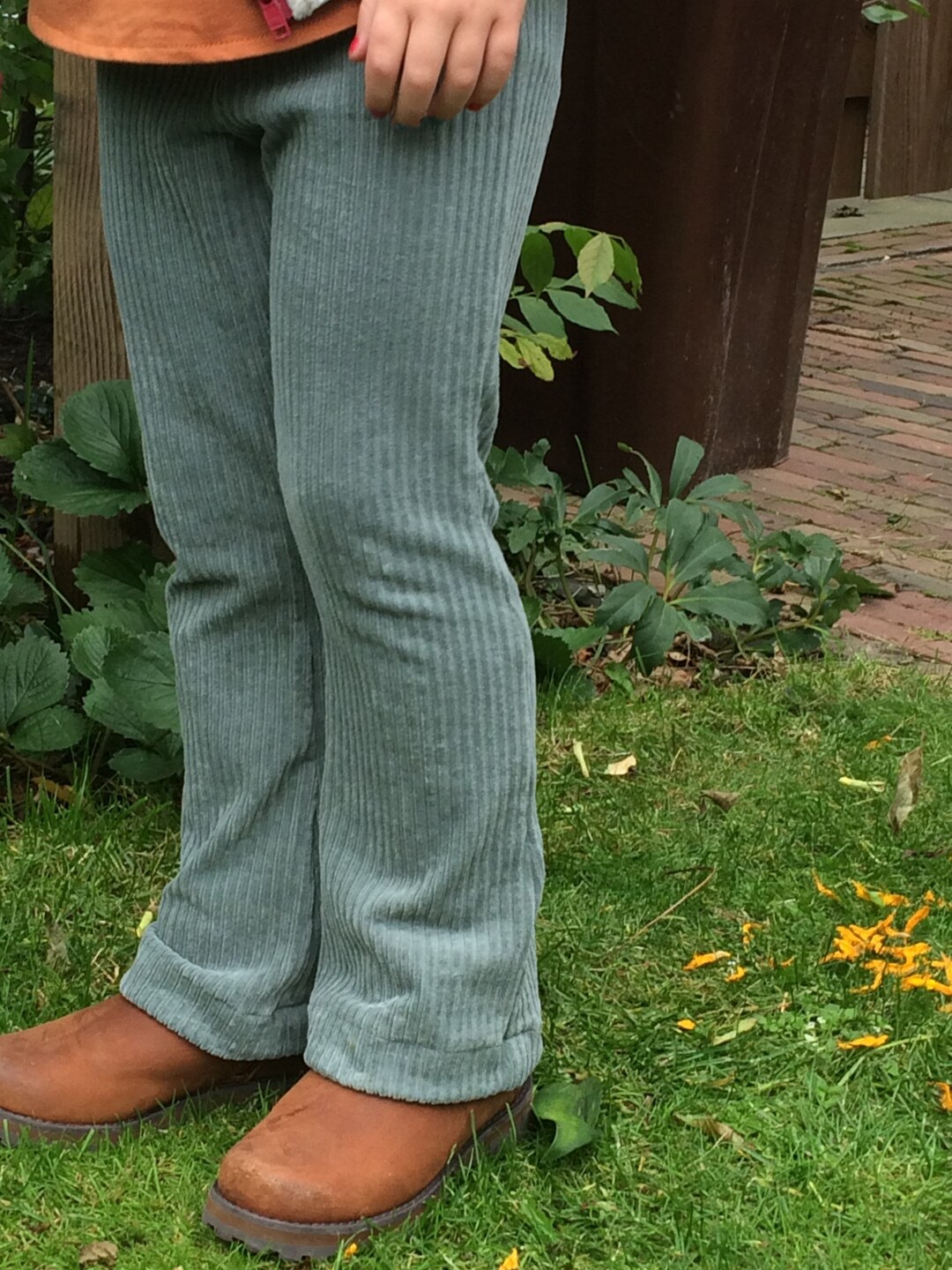 Flared Pants Rib Flare Legging for Girls Ribbed Jersey - Etsy