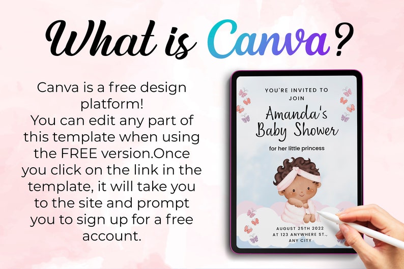 Black Baby Shower Invitation Template Black Themed Shower - Etsy