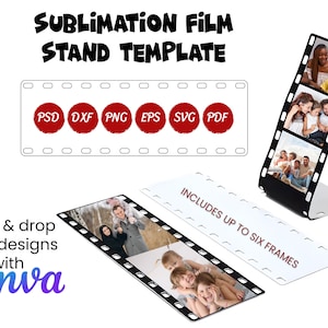 Film Roll Stand Sublimation Template, Filmstrip Sublimation Template ...