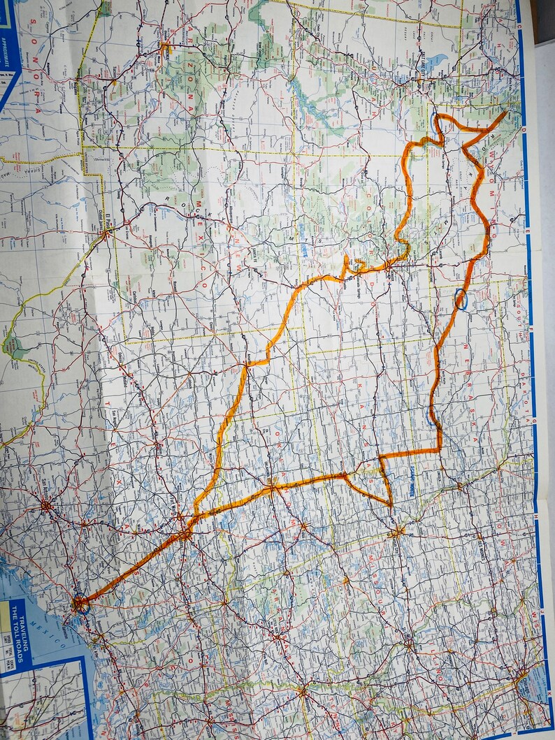 Exxon Vintage Road Map Lot Circa 1970 Happy Motoring! Texas Colorado ...