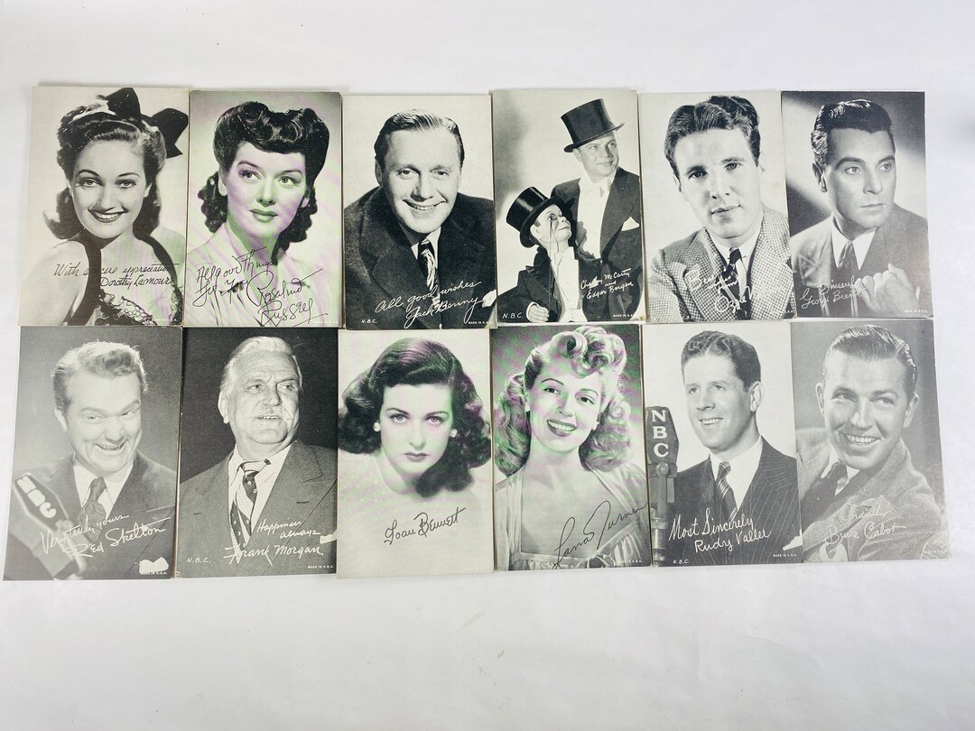 1940s Vintage Hollywood Arcade Lobby Cards Dorothy Lamour Lana Turner ...