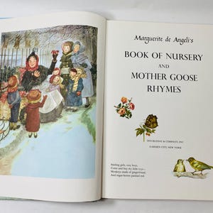 Marguerite De Angeli's Vintage Book of Nursery and Mother Goose Rhymes ...