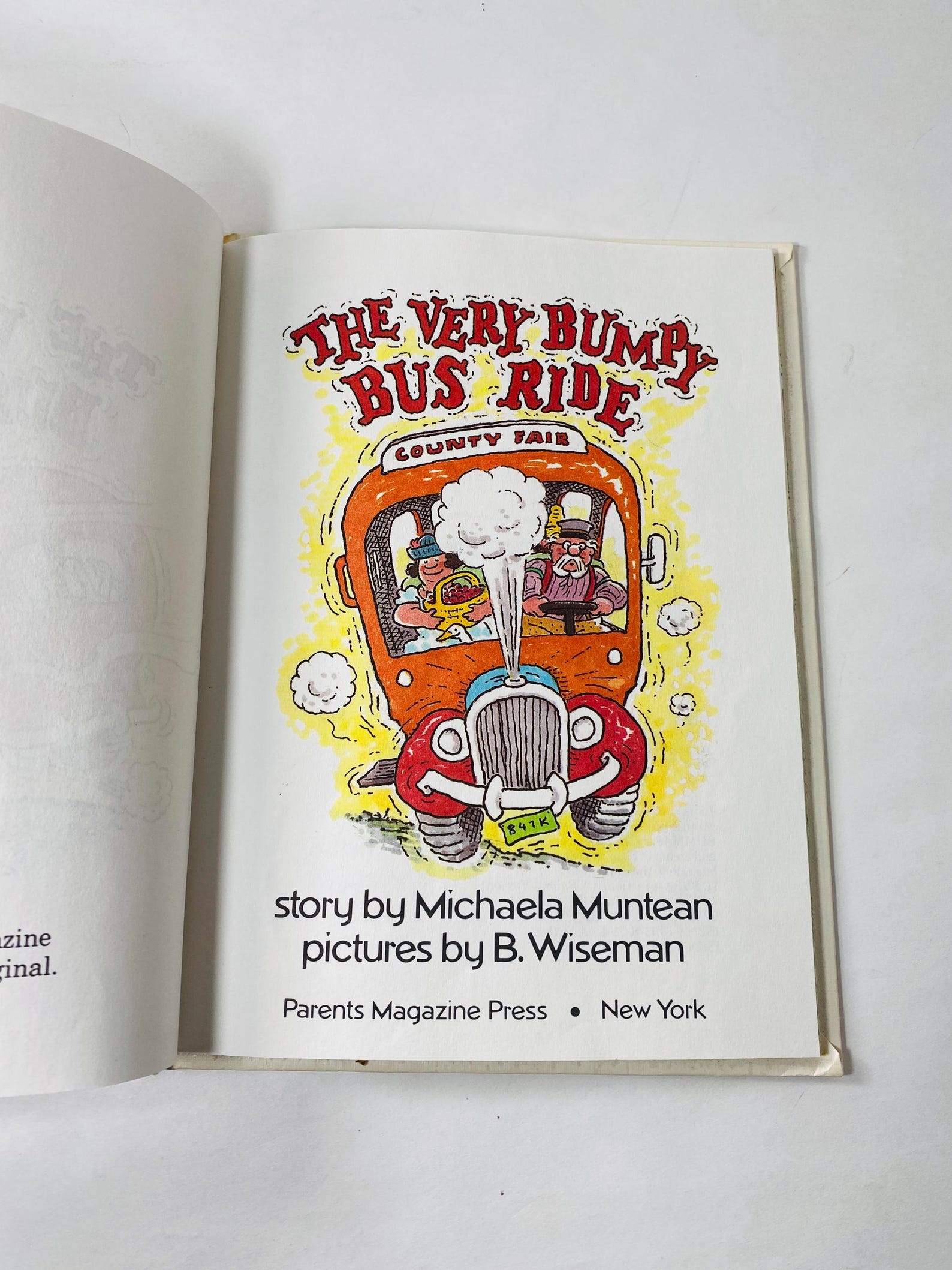 1988 Very Bumpy Bus Ride Vintage Parent's Magazine Book by Michael ...