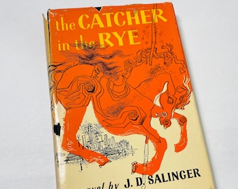 The Catcher in the Rye by J.D. Salinger HCDJ - Etsy