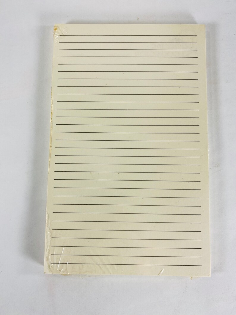 Vintage Recipe Collector Notepad Recipe Cards Lined Front and - Etsy