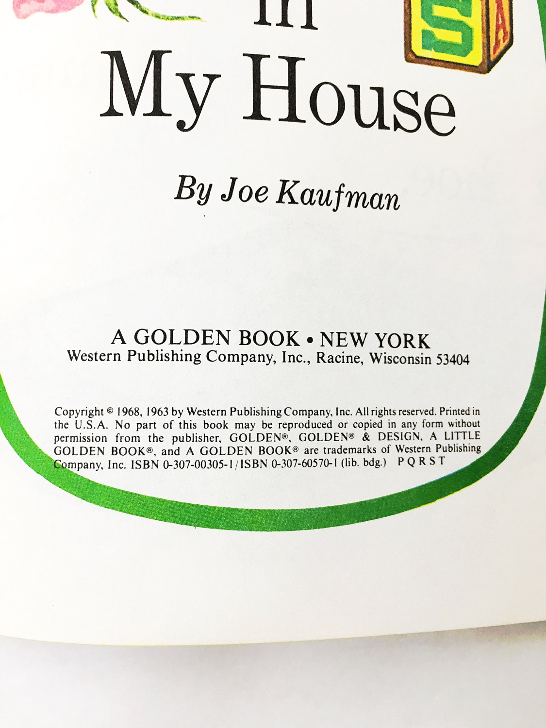 Things in My House Book. Little Golden Book. LGB. Hardback Children's ...