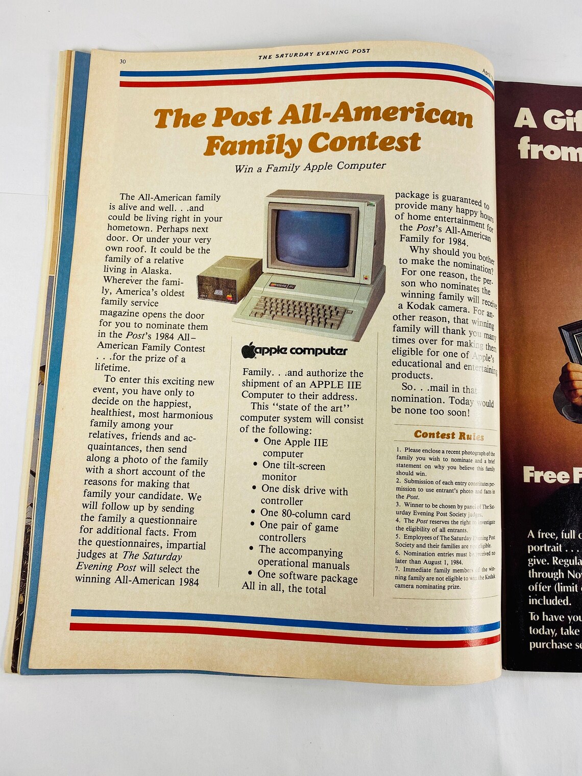 1984 Saturday Evening Post Vintage Magazine With Computer ...
