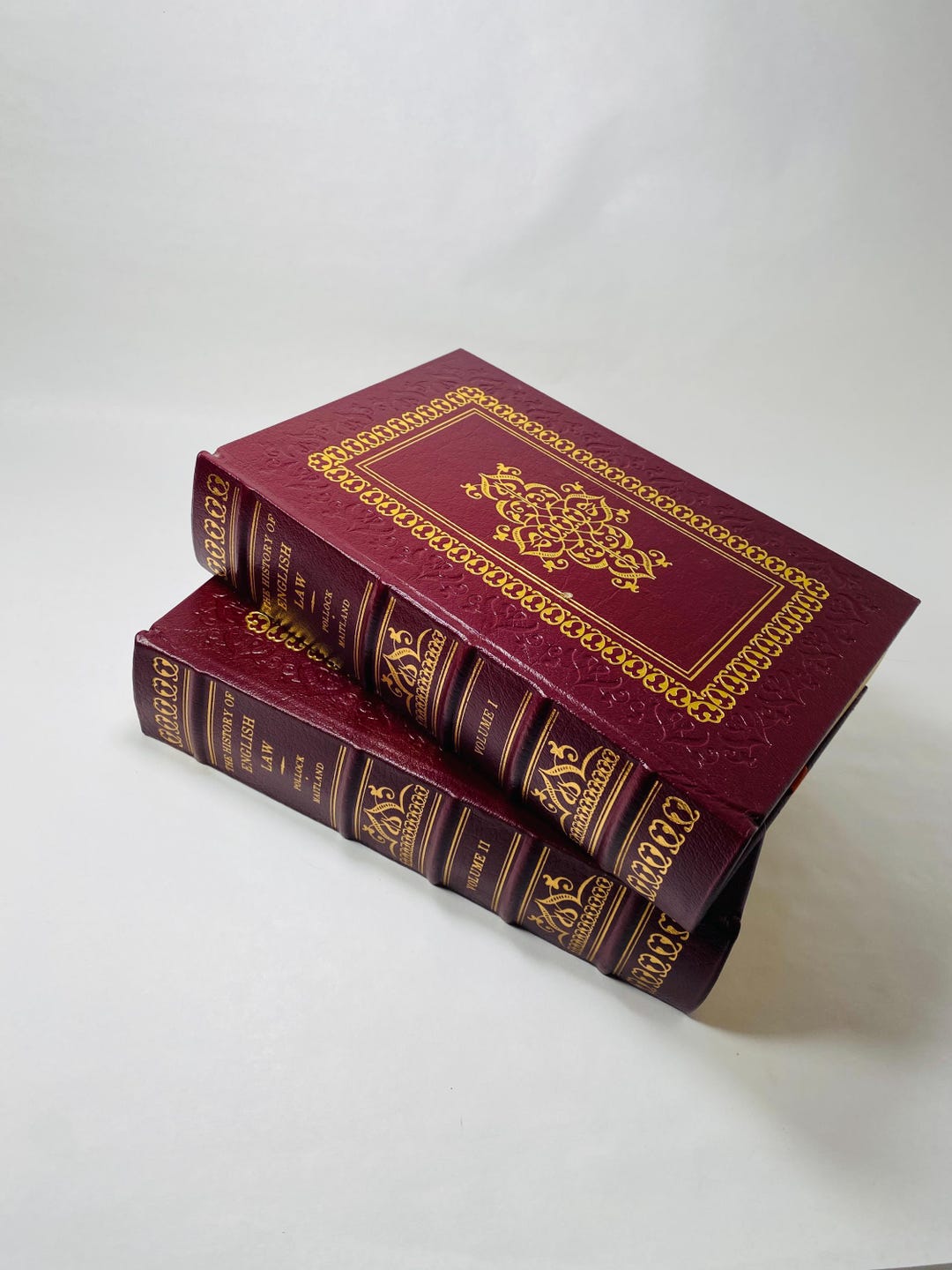 History of English Law Vintage Leather Book Set Pollock Maitland Legal ...