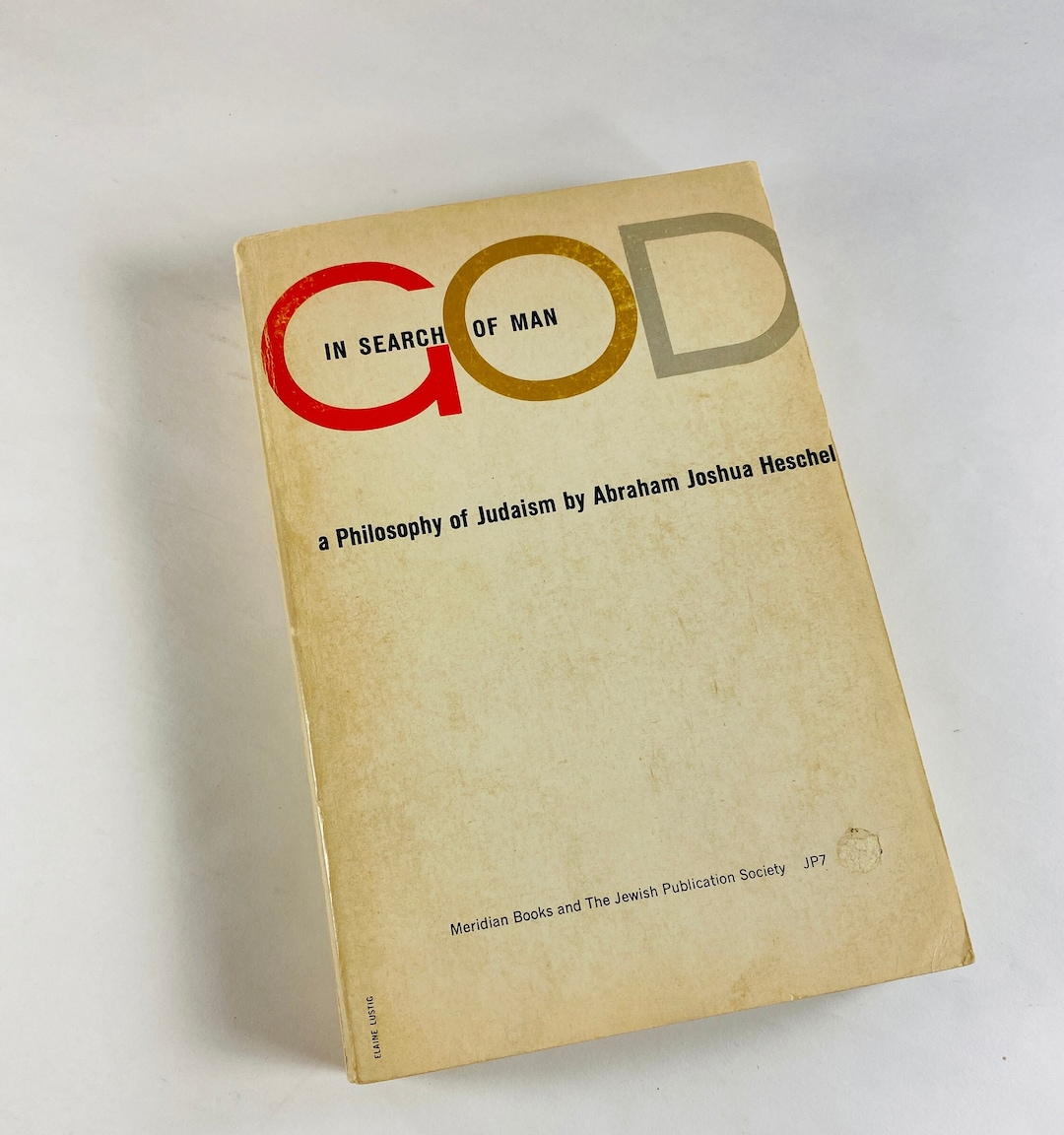 1959 God in Search of Man by Abraham Joshua Heschel Vintage Paperback ...
