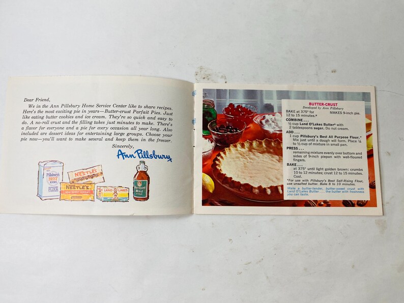48 Butter Crust Parfait Pies Booklet From Pillsbury Recipes Vintage ...