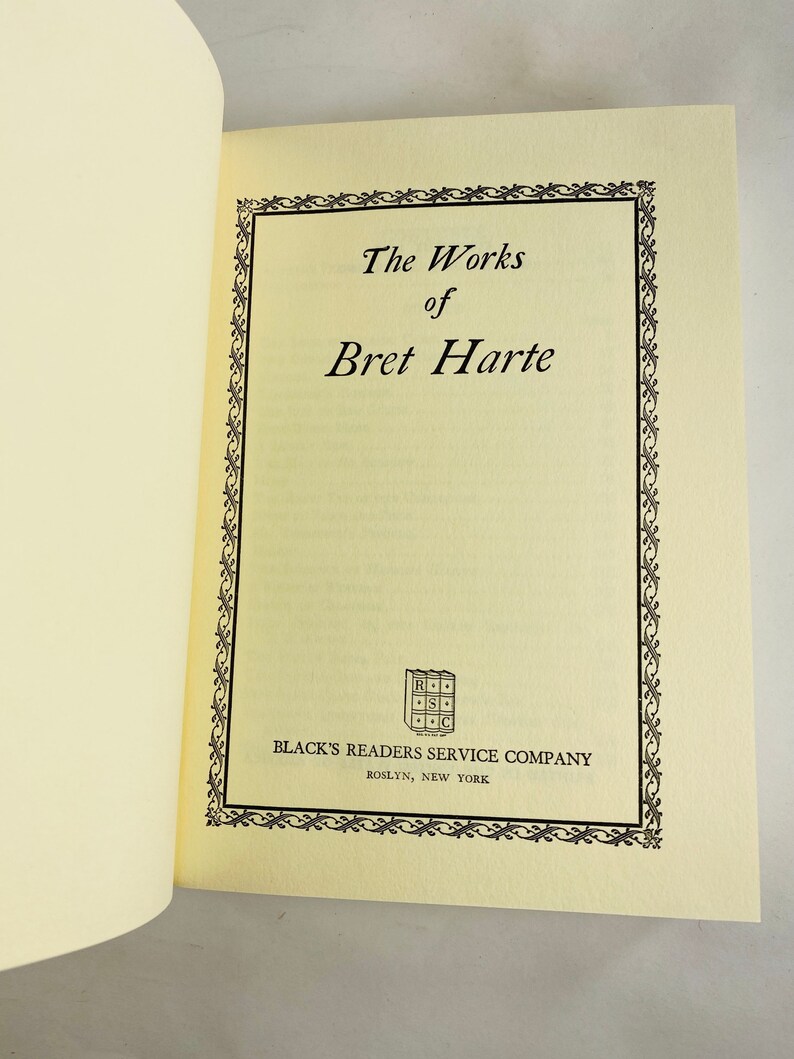 Bret Harte Vintage Book of Short Stories & Poems About Miners - Etsy