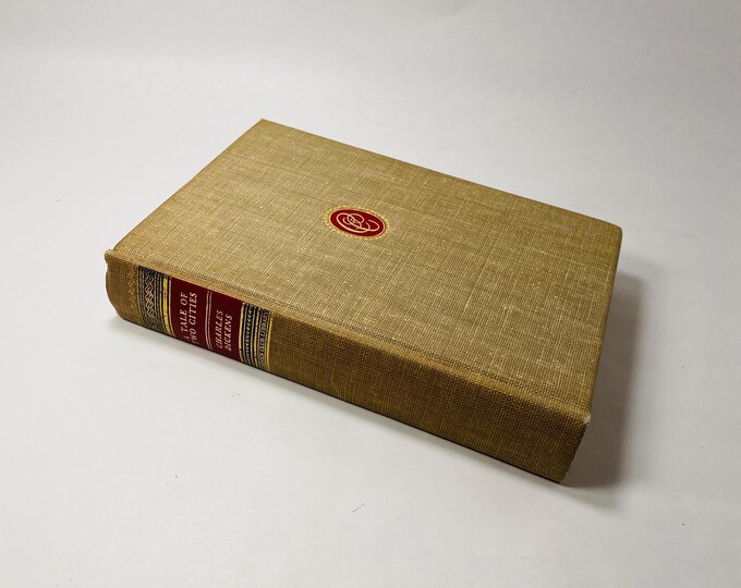 A Tale of Two Cities by Charles Dickens Vintage Beige Book With Gold ...