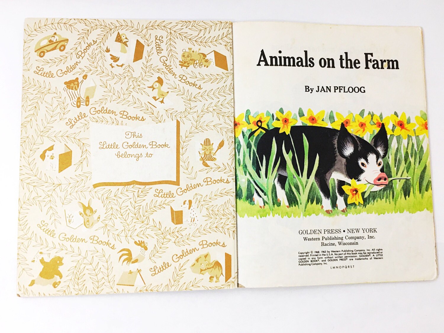 Animals on the Farm. FIRST EDITION. Little Golden Book. LGB. - Etsy