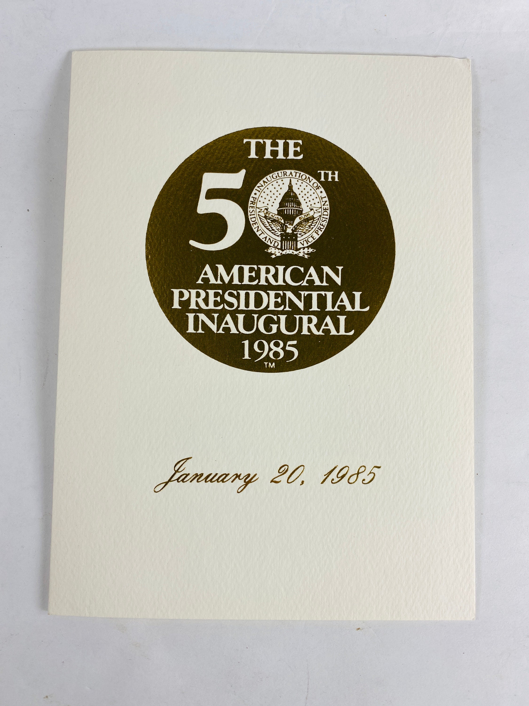 Ronald Reagan 1985 ORIGINAL Inauguration Invitation Signed - Etsy