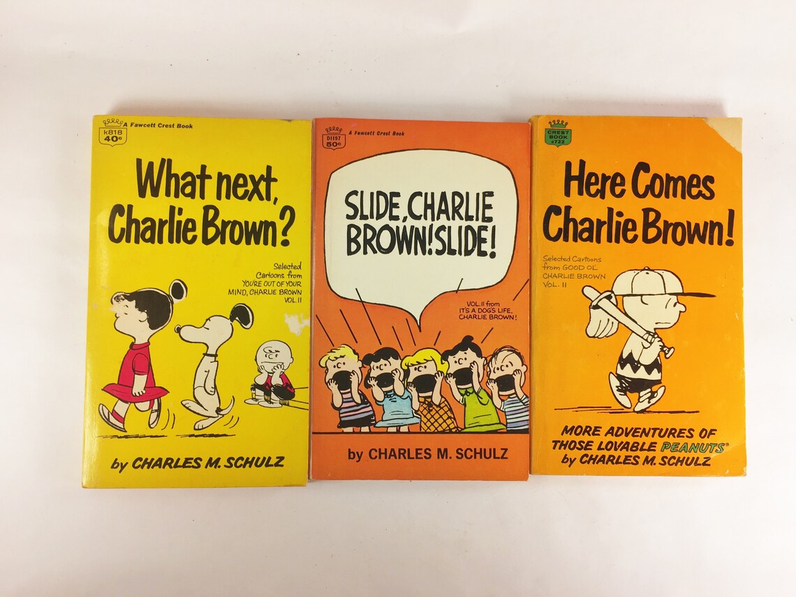 1964 Charlie Brown vintage paperback books by Charles Schulz. | Etsy