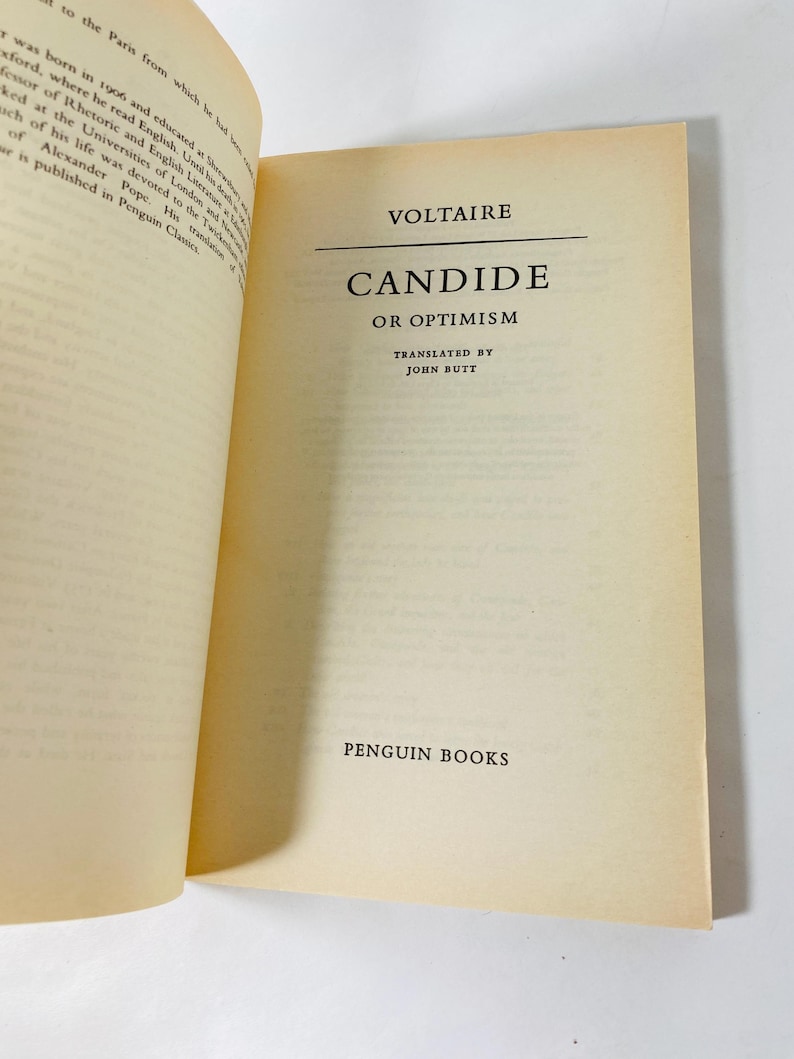 1978 Voltaire Candide Vintage Penguin Paperback Book Questions Religion ...