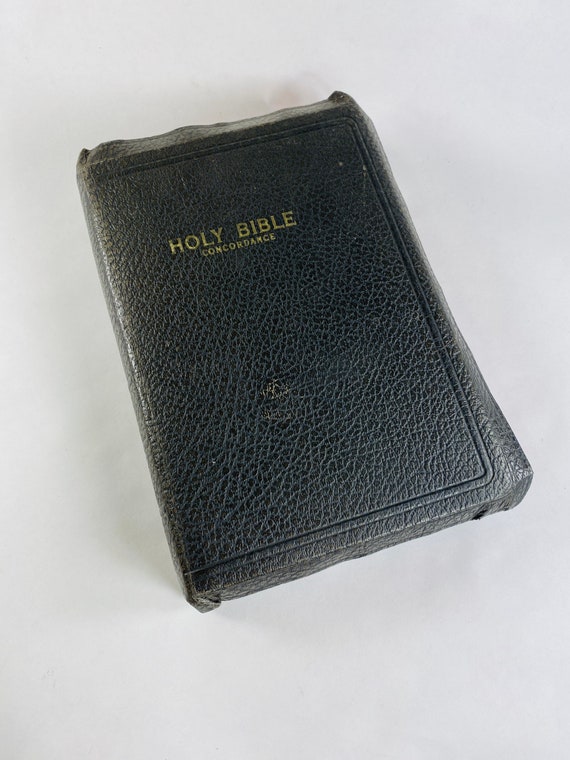 Red Letter Edition Holy Bible Black Leather Circa 1935 87 | Etsy