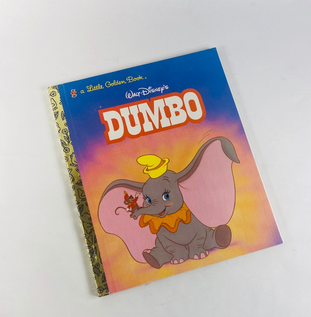 Dumbo Vintage Walt Disney Little Golden Book Circa 1998. Elephant ...