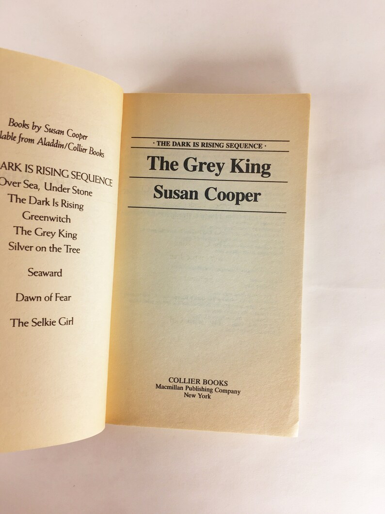 Grey King by Susan Cooper Vintage Fantasy paperback book | Etsy