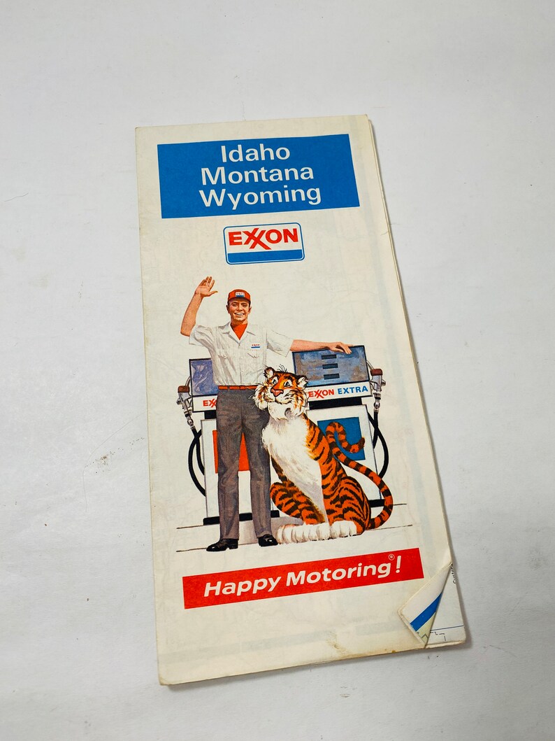 Exxon Vintage Road Map Lot Circa 1970 Happy Motoring! Texas Colorado ...