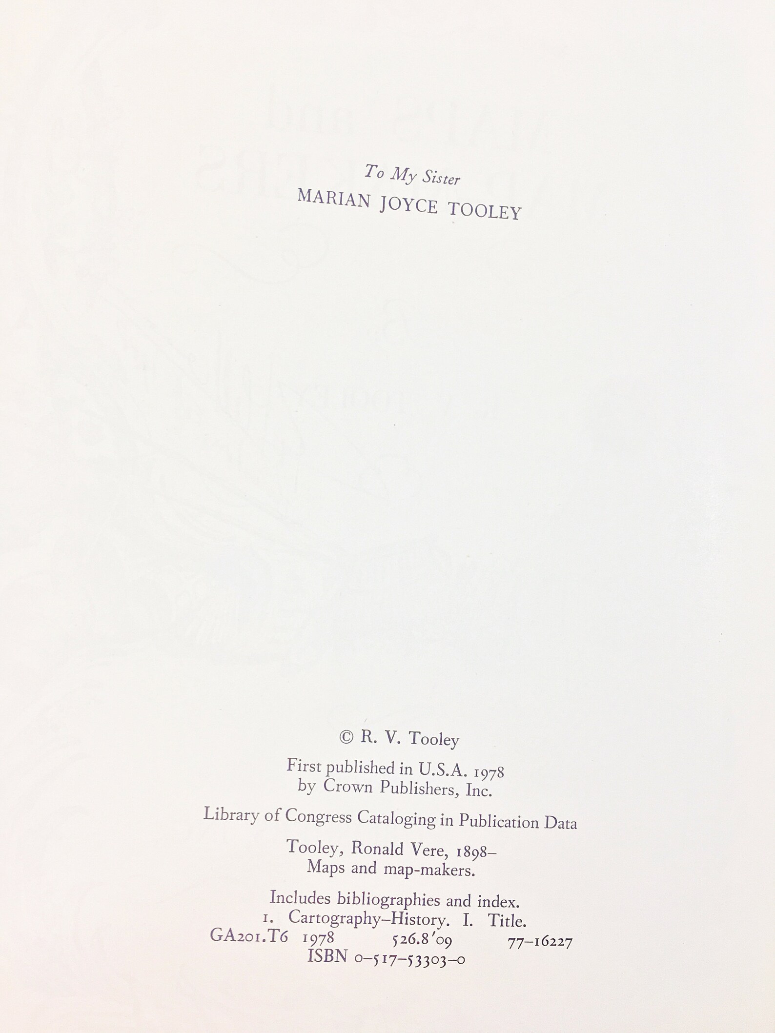 SIGNED Maps and Map-makers by RV Tooley. Magnificently Illustrated ...