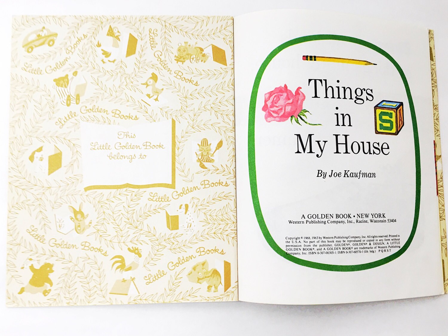 Things in My House Book. Little Golden Book. LGB. Hardback - Etsy