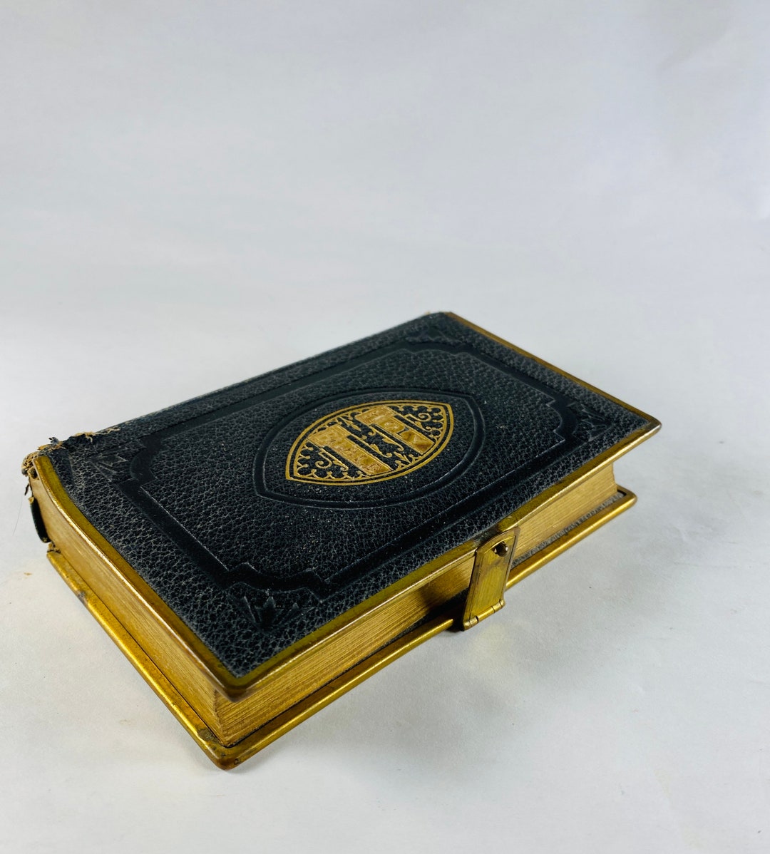 Antique Holy Bible Circa 1887 Vintage Oxford Leather Book KJV King ...