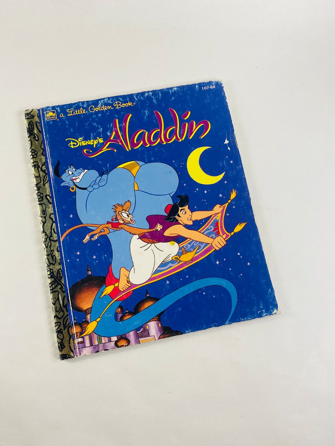 Aladdin Vintage Little Golden Book by Walt Disney Circa 1992 Children's ...