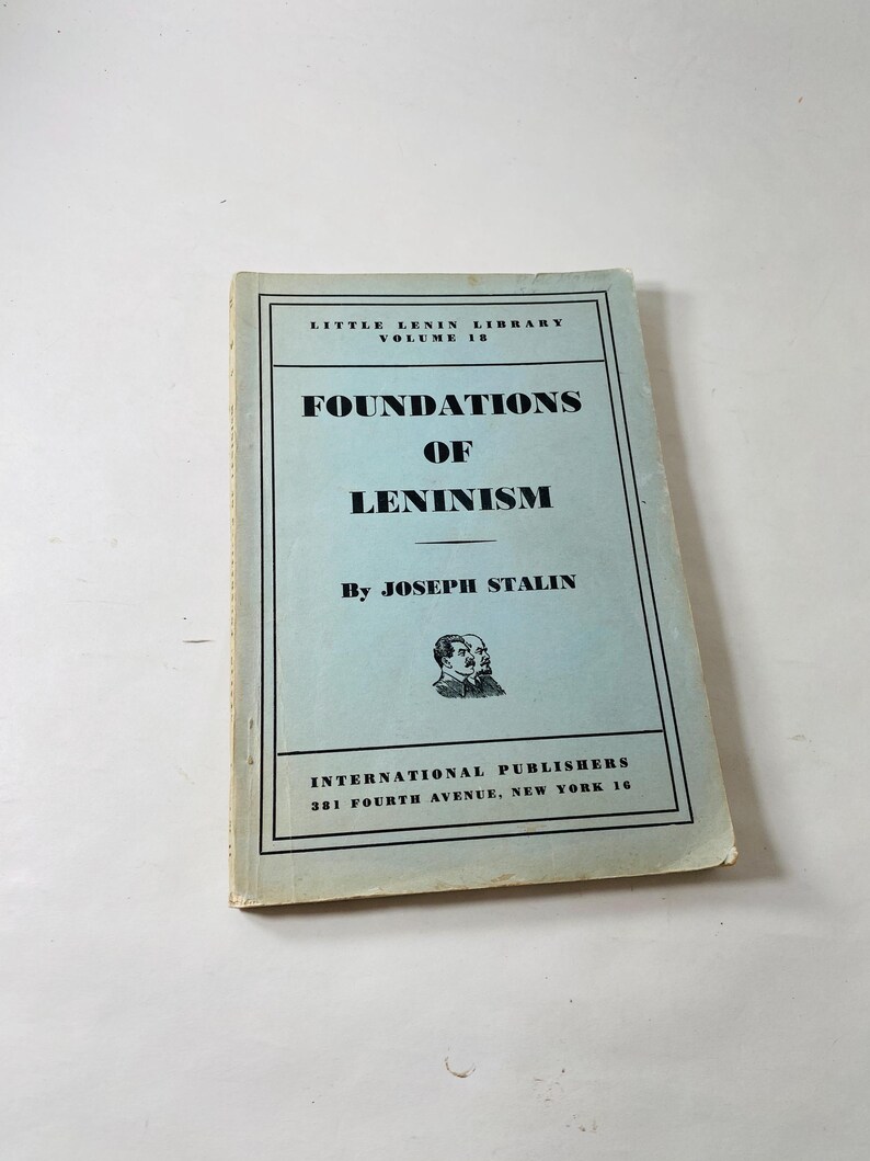 Foundations of Leninism by Joseph Stalin Vintage Communist Paperback ...