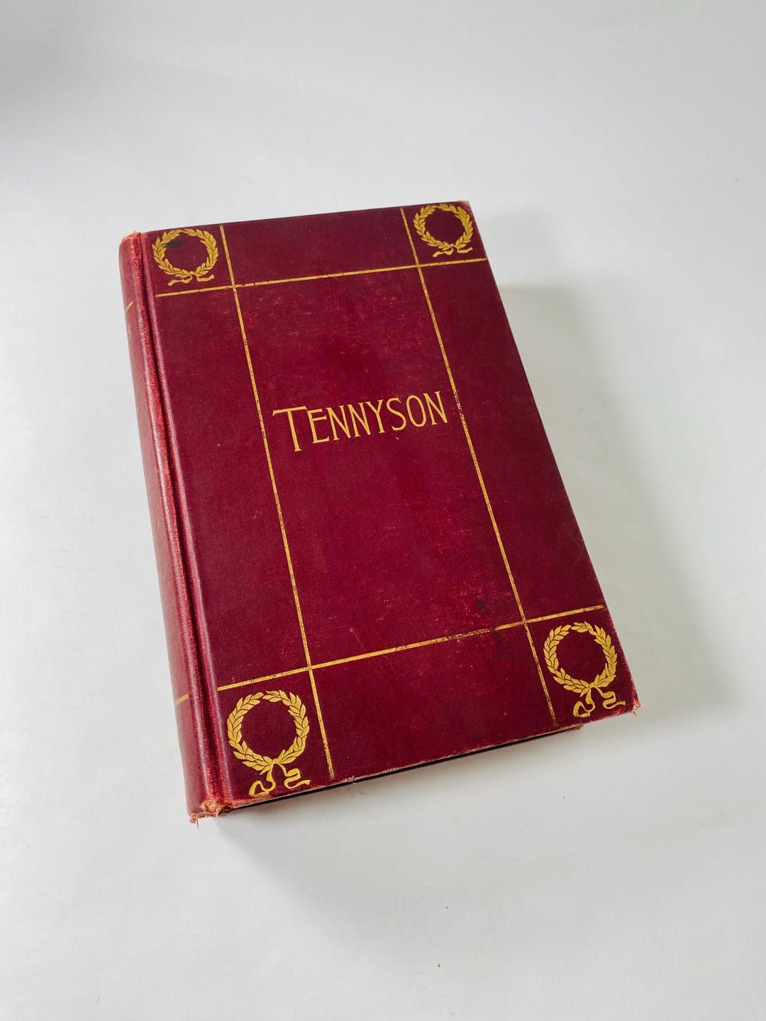 GORGEOUS Tennyson ANTIQUE Book Circa 1909 9th Most Frequently Quoted ...